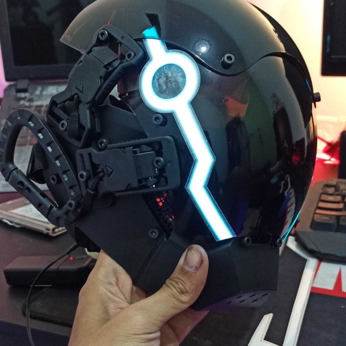 KRMLN Cyberpunk Armored Mask Prototype MX-0 - Etsy
