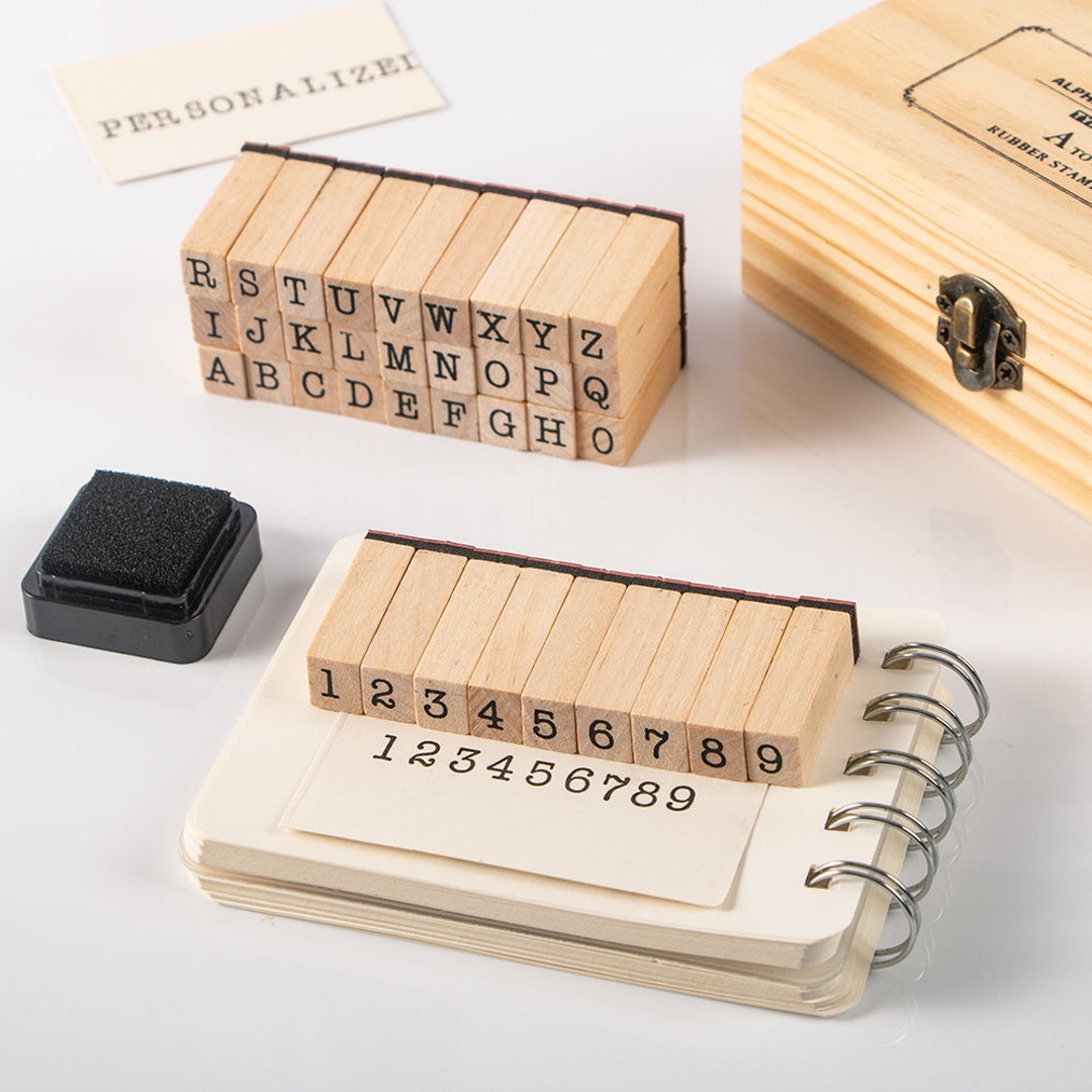 Mini Alphabet and Letters Stamp Set Multipurpose Stamp Set - Etsy UK