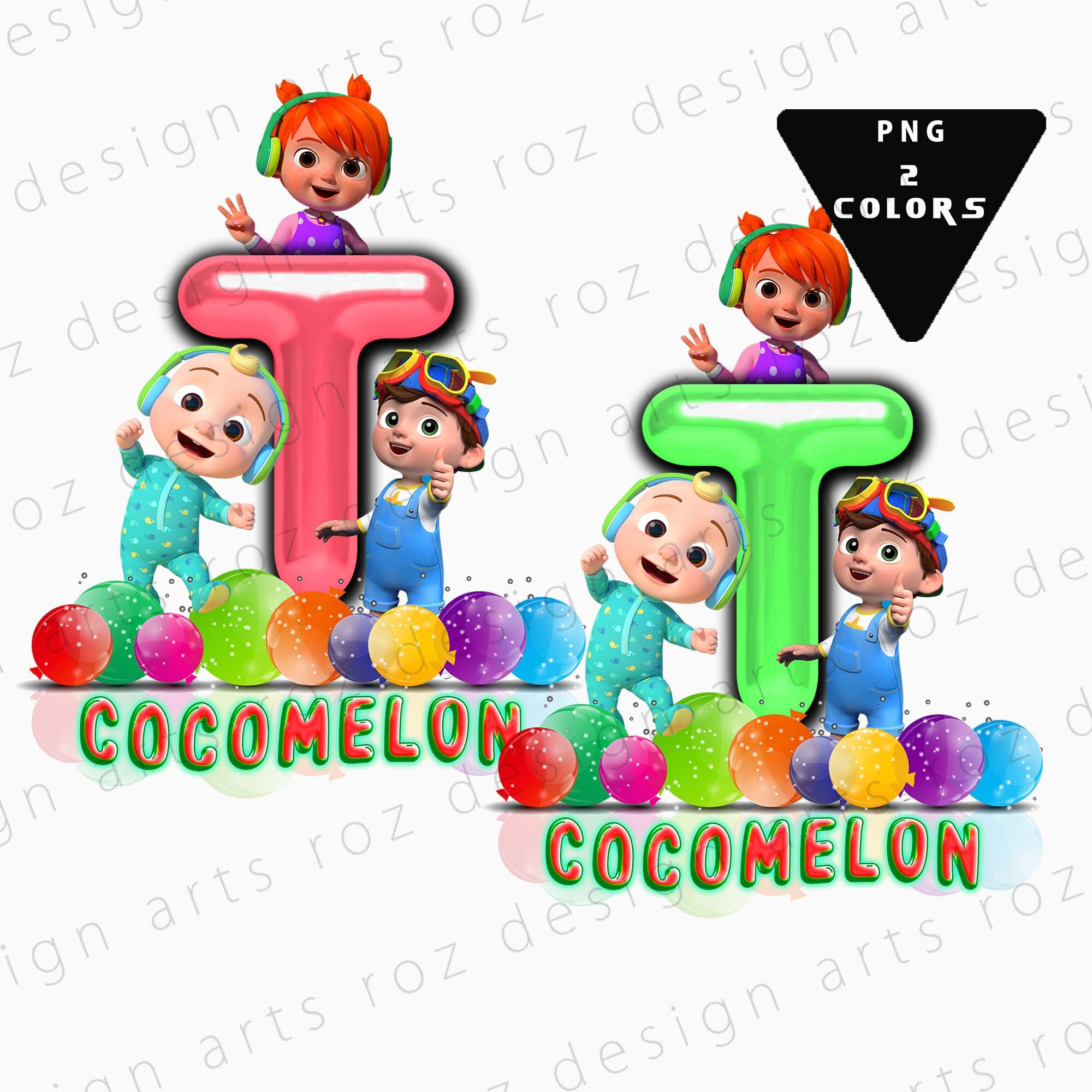 Cocomelon Alphabet Letters Cocomelon Inspired Alphabet Font - Etsy UK