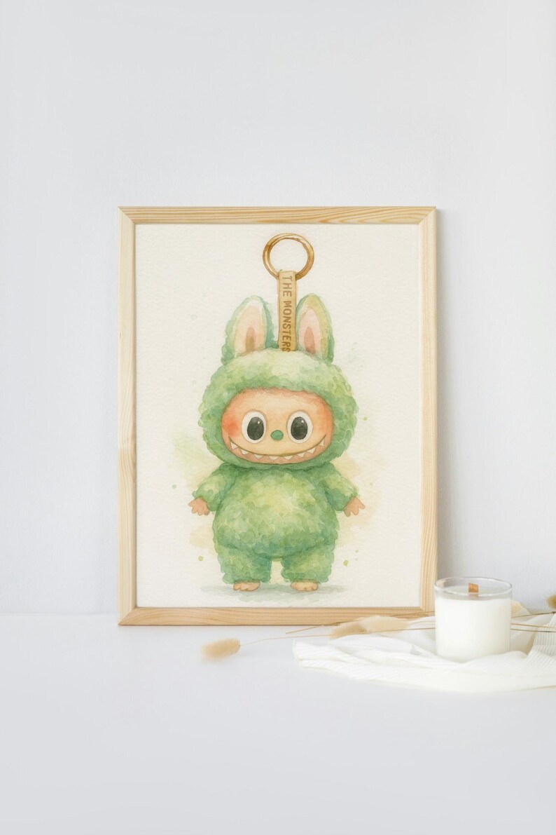 Green Grape Labubu A4 Digital Print – Instant Download | Pop Mart ...