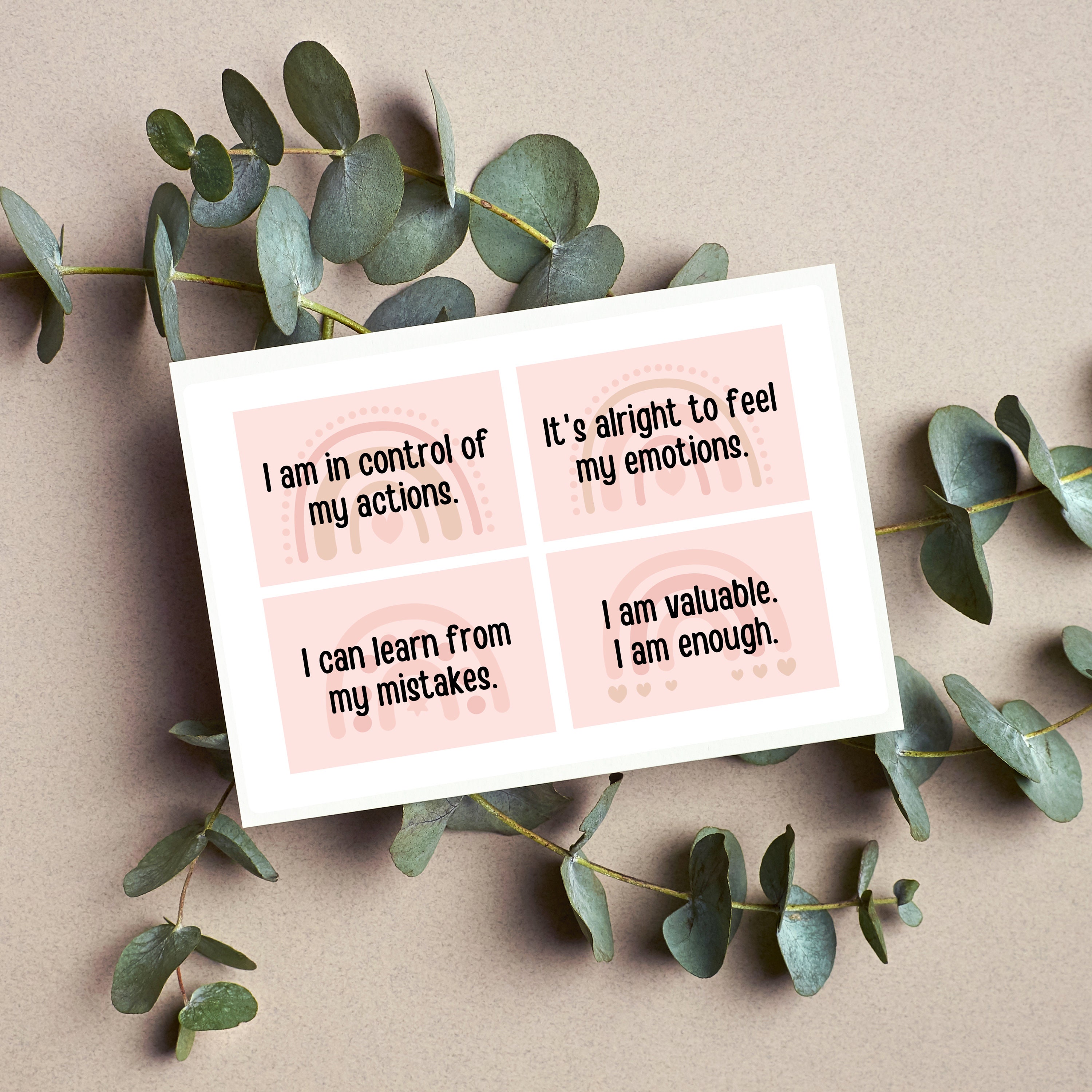 200 Affirmation Cards for Teachers Template, Teacher Affirmations PLR ...
