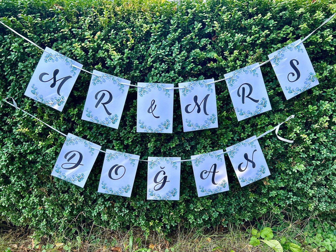 Personalized Garland for Wedding, Garland for Cutting Wedding, Wedding ...