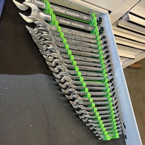 Large Spanner Rack - Angled | 6mm-32mm (27 Slot) | Spanner Holder ...