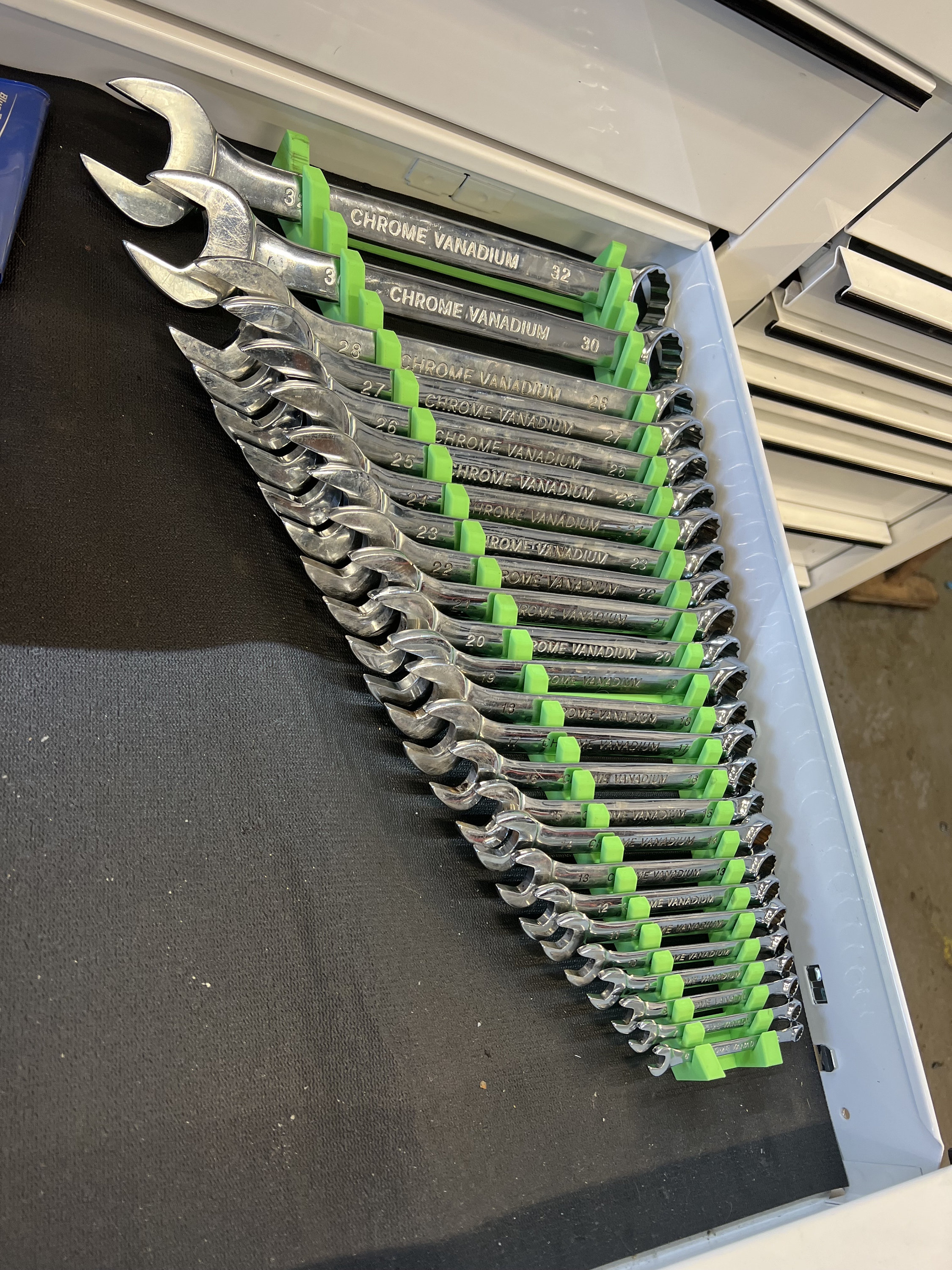 Large Spanner Rack - Angled | 6mm-32mm (27 Slot) | Spanner Holder ...