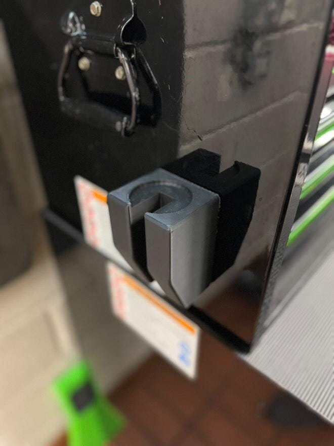 1 Slot Large Snap on Pry Bar Holder - Magnetic | Pry Bar Holder | Crow ...