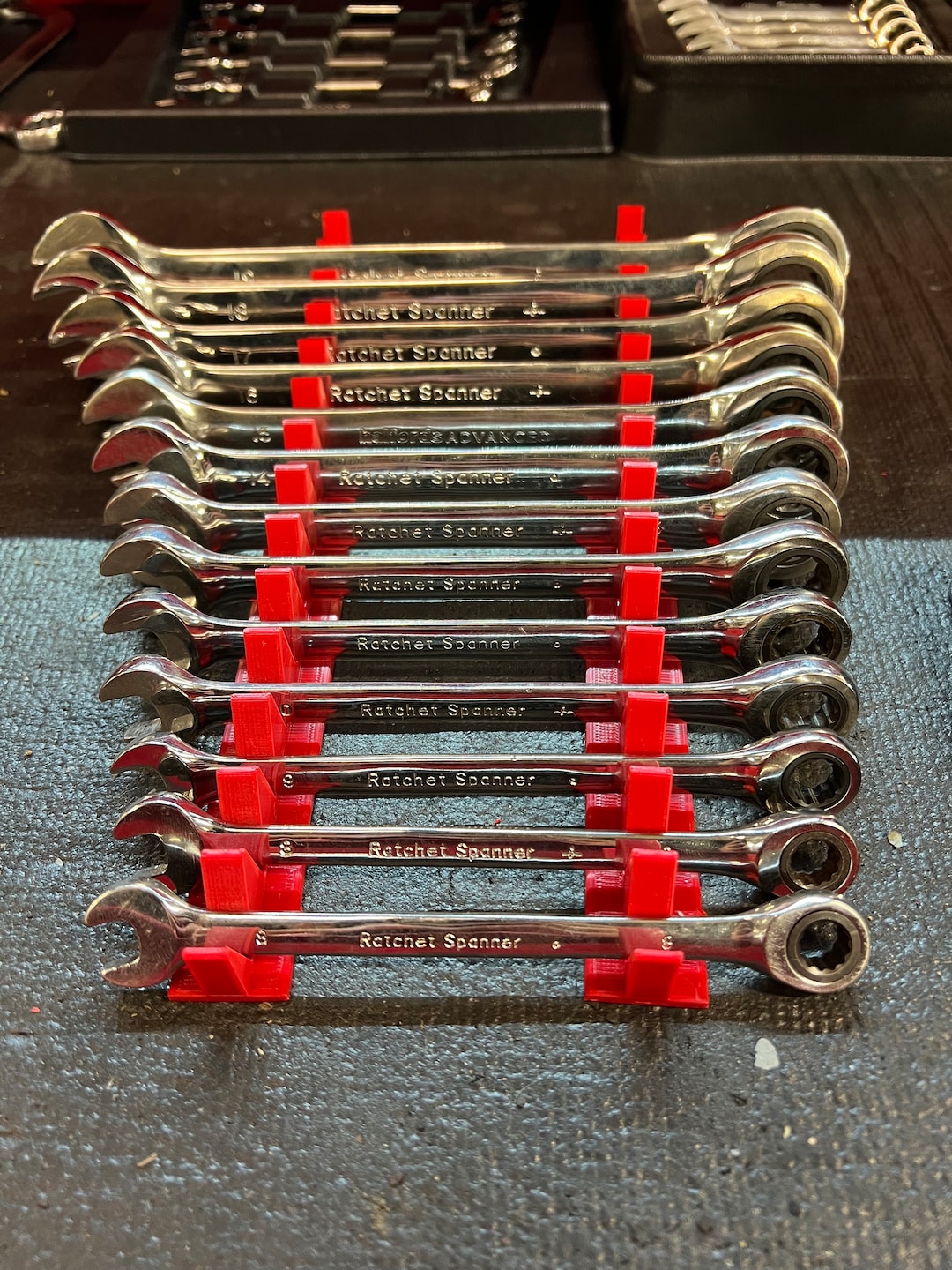 Magnetic Spanner Holder, Drawer Organiser, Spanner Rack, Shark Teeth ...