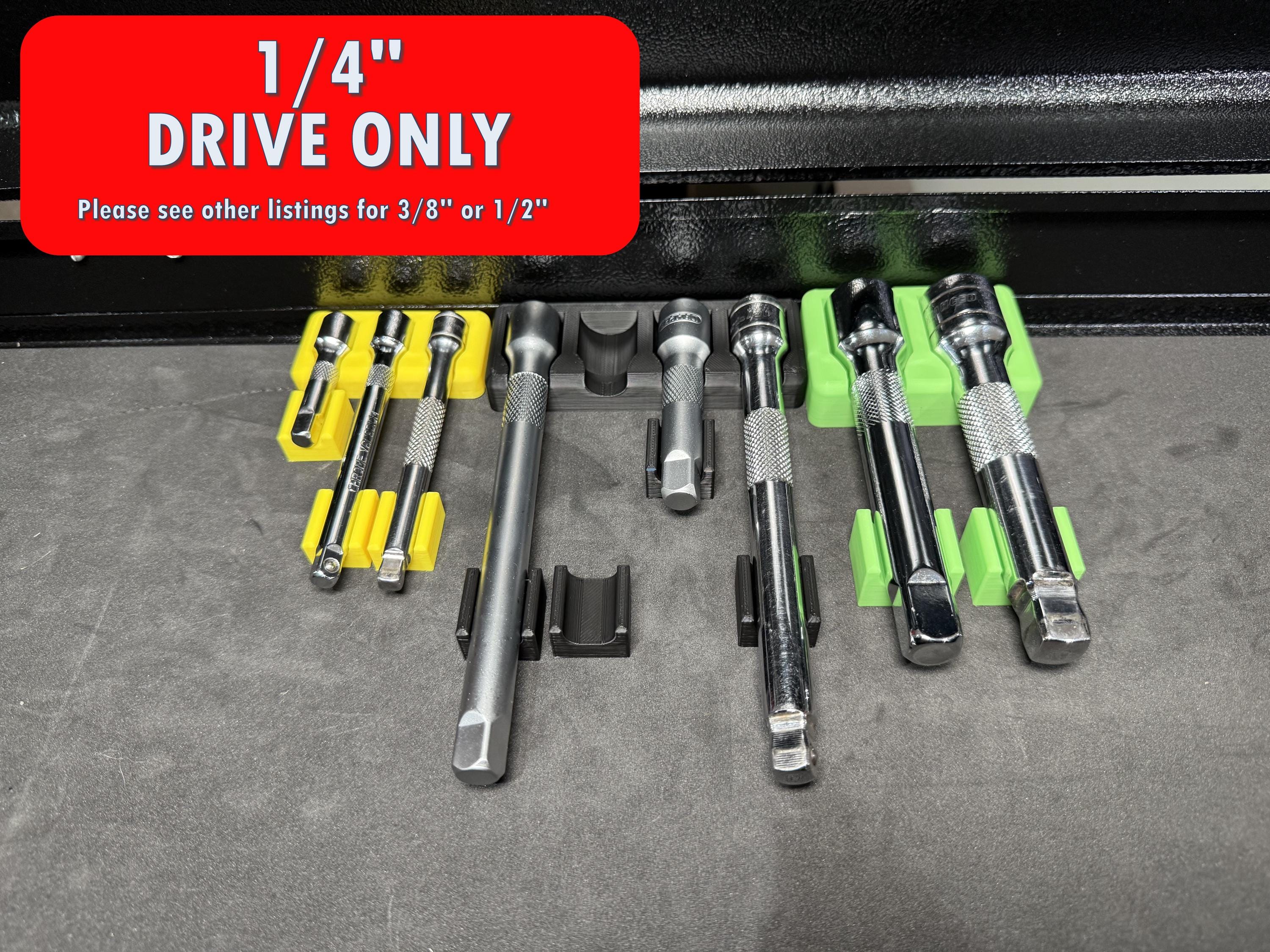 1/4" Drive Magnetic Socket Extension Holder, Drawer Organiser, Toolbox ...