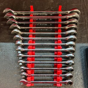 Magnetic Spanner Holder, Drawer Organiser, Spanner Rack, Shark Teeth ...