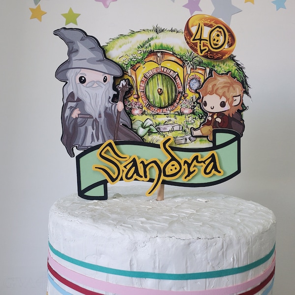 Lotd of the Rings Cake Topper - Etsy