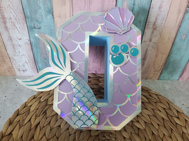 Letras 3D sirena Cartas 3D personalizadas de cartón Sirena - Etsy México