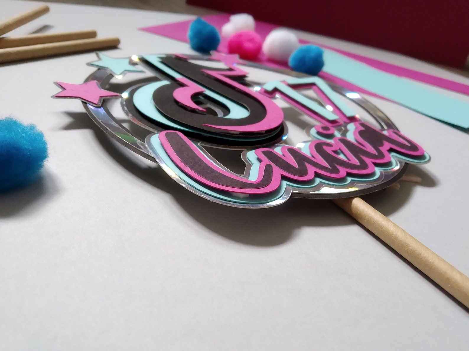 Tik Tok Inspired Cake Topper, Tik Tok Theme Birthday, Music Theme Party ...