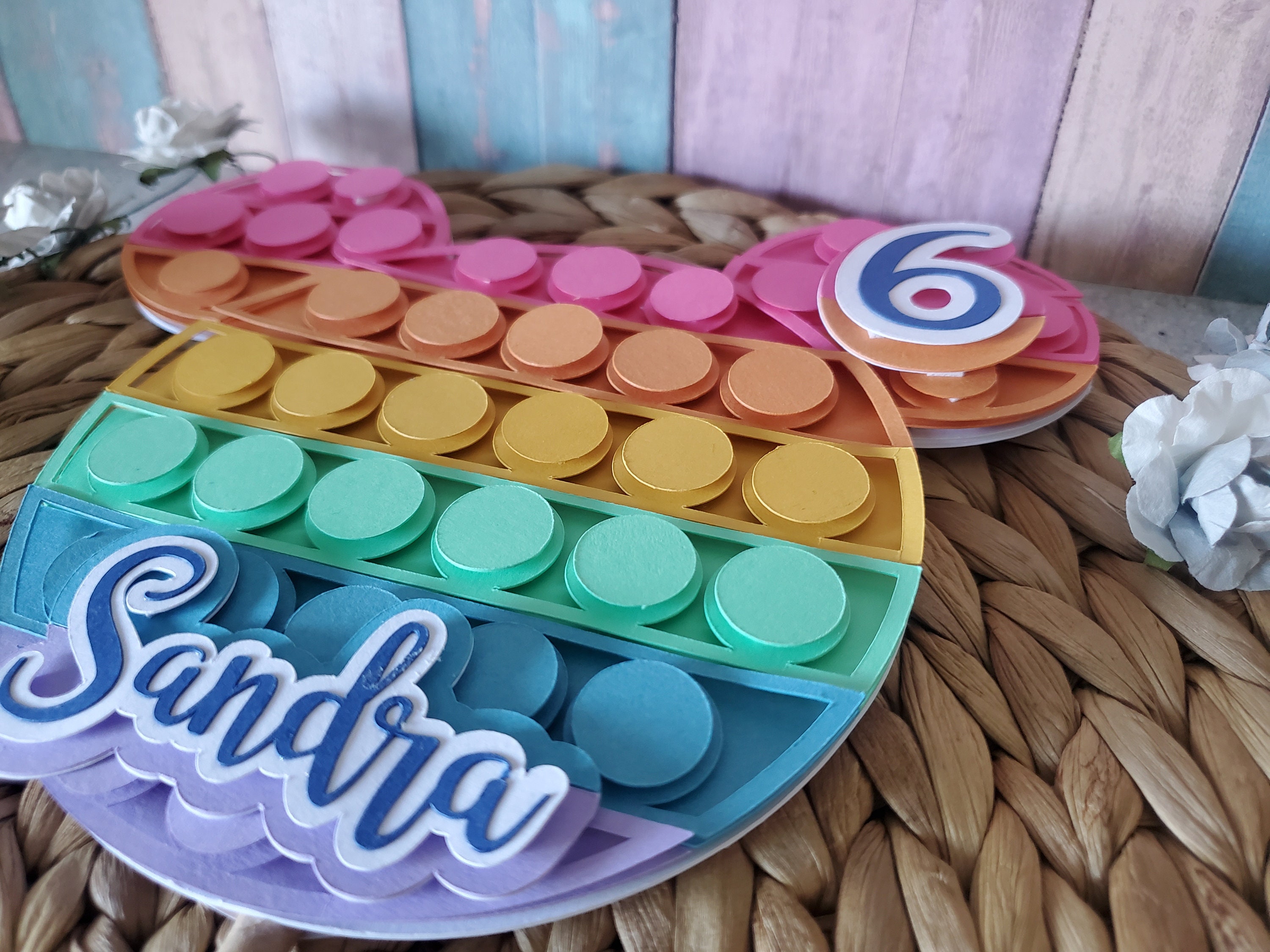 Pop It Cake Topper, Fidget Birthday Party, Pop It Mickey Mouse Birthday ...