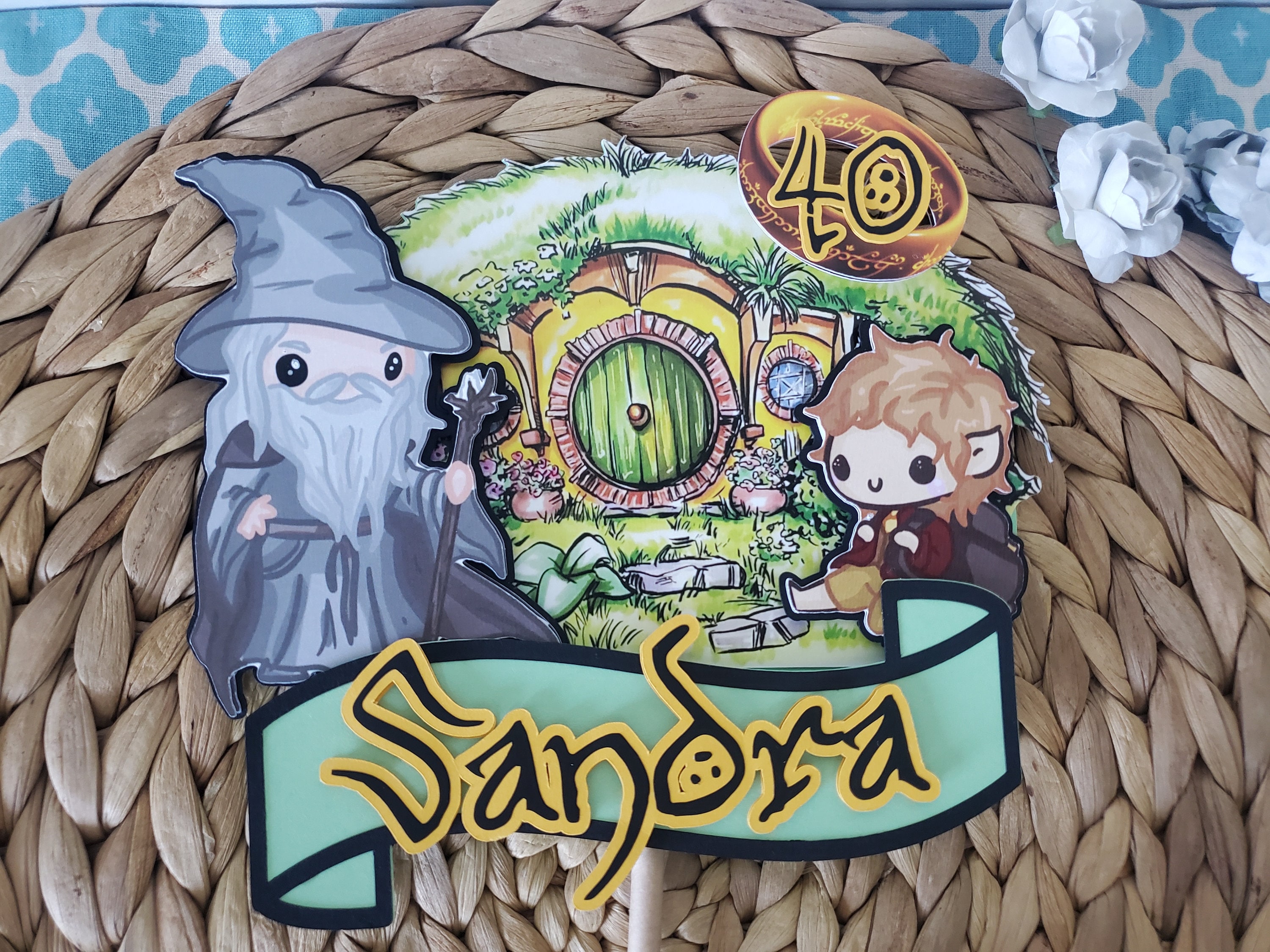 Cake Topper the Lord of the Rings, Gandal Inspiration, Frodo Cake ...