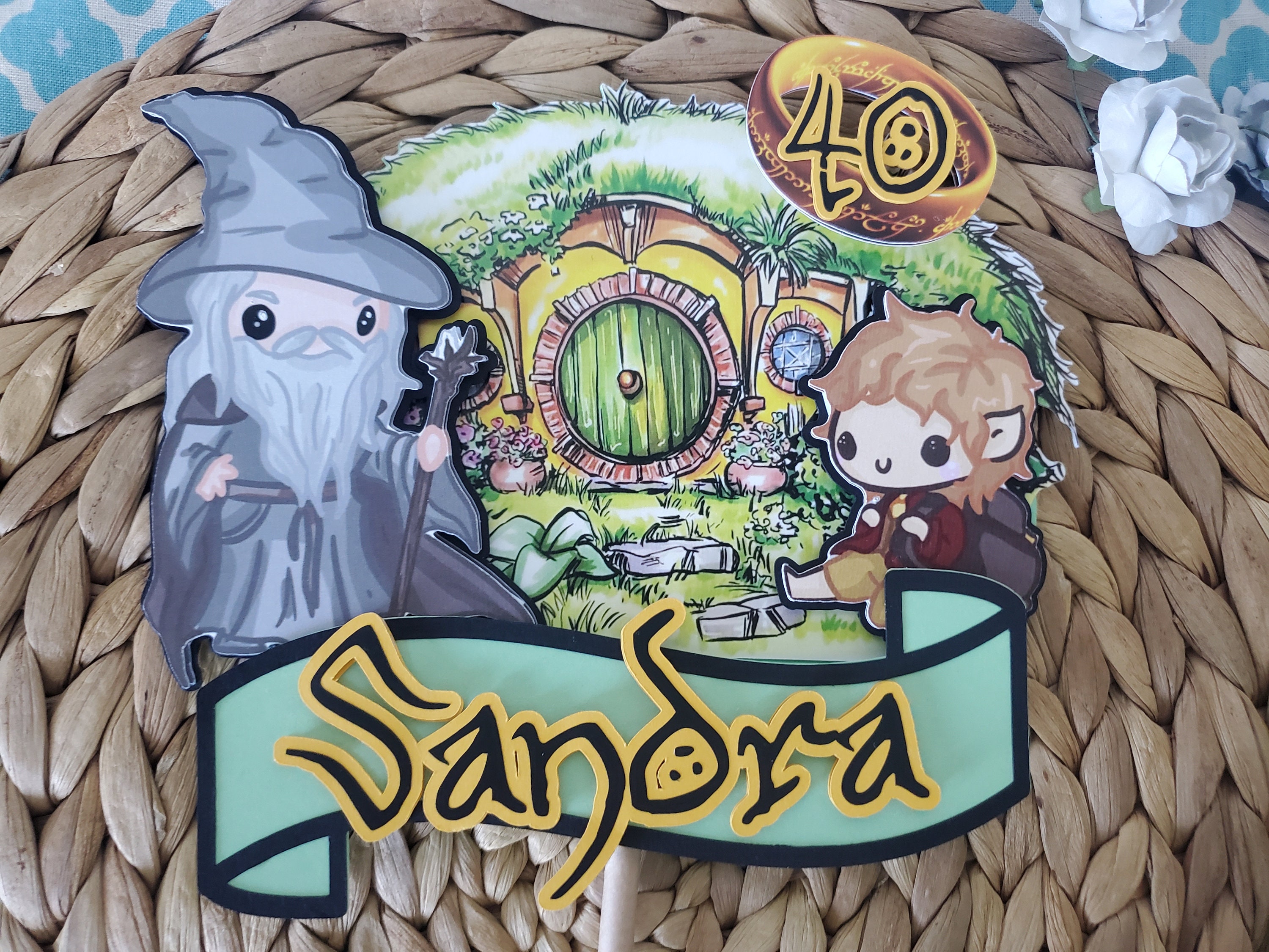 Cake Topper the Lord of the Rings, Gandal Inspiration, Frodo Cake ...