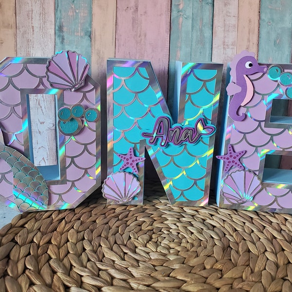 Mermaid Letters - Etsy