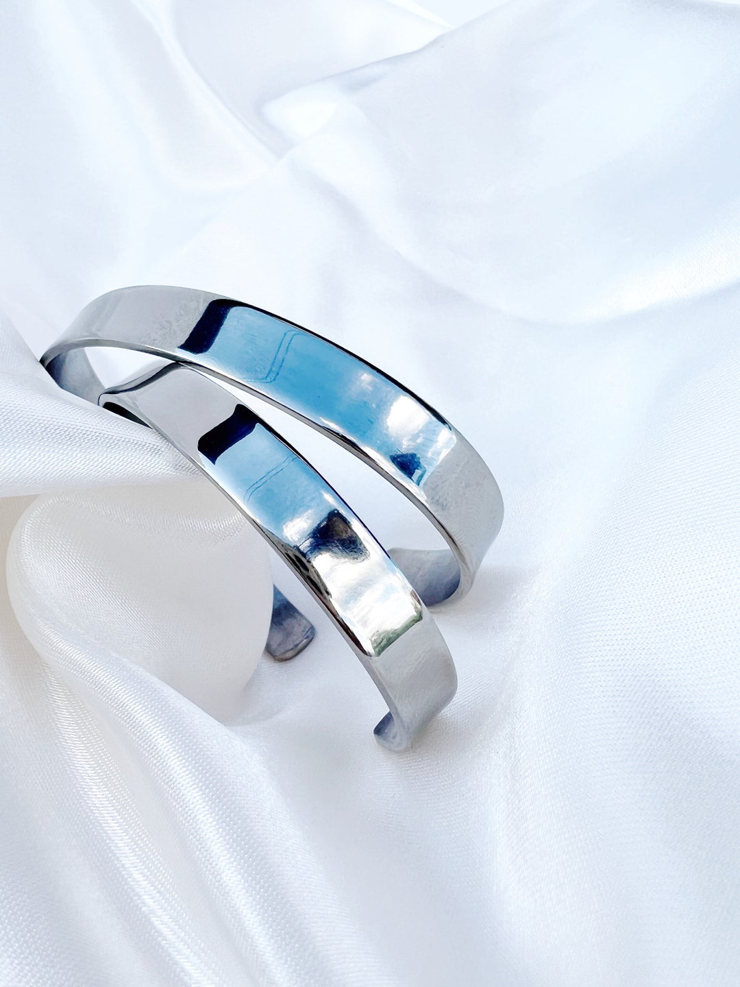 Titanium Cuff Bracelet for Him and Her, Unisex Bracelet, Inspirational ...