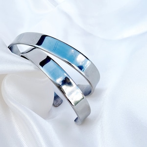 Titanium Cuff Bracelet for Him and Her, Unisex Bracelet, Inspirational ...