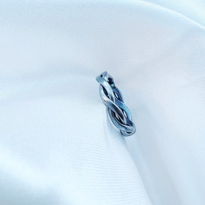 Braided Titanium Ring, Braid Ring, Stackable Ring, Stacking Ring, Weaving Braid Ring, Twist Vine ...