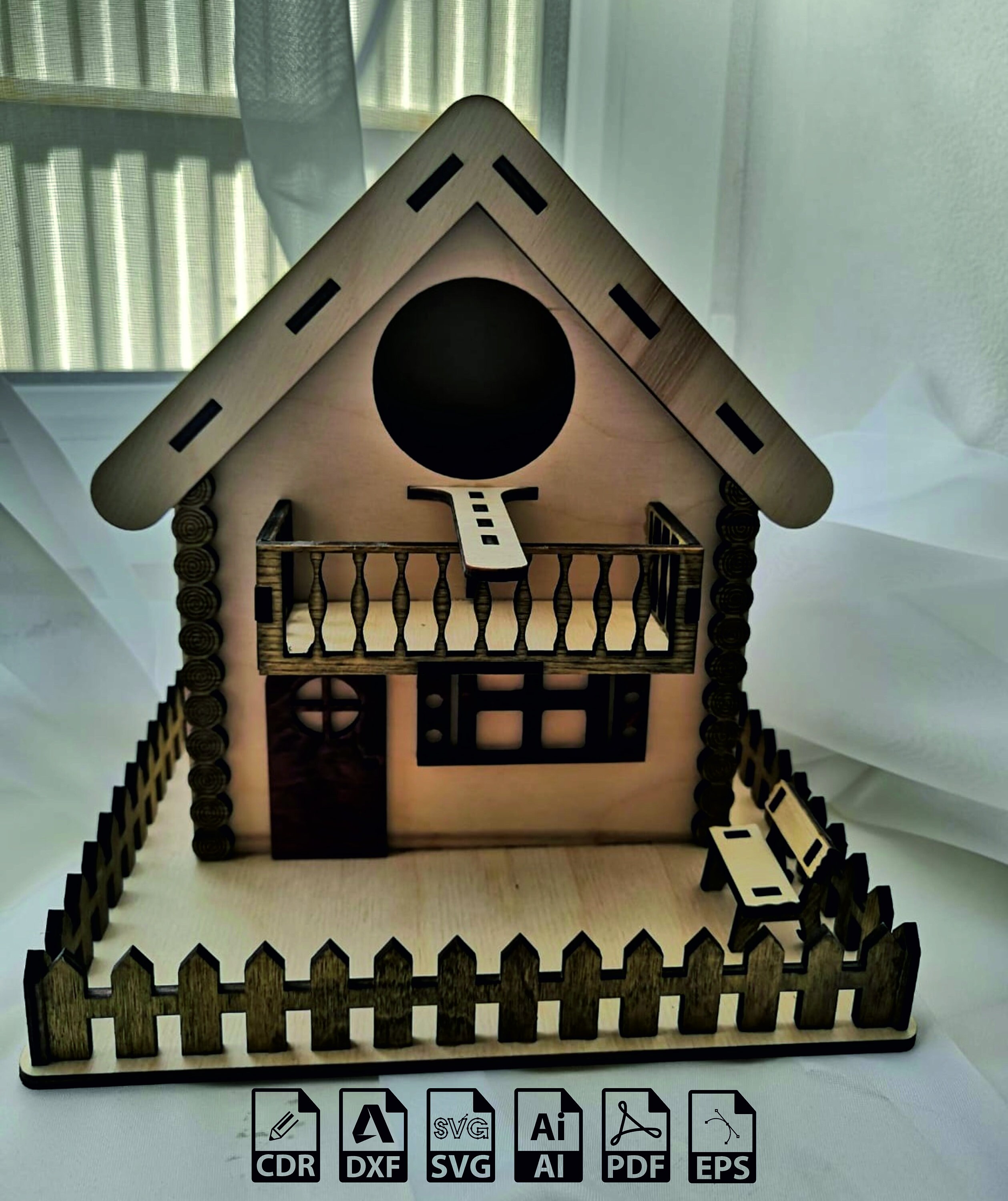 Birdhouse Svg Birdhouse Laser Cut File Bird House Plans - Etsy Hong Kong