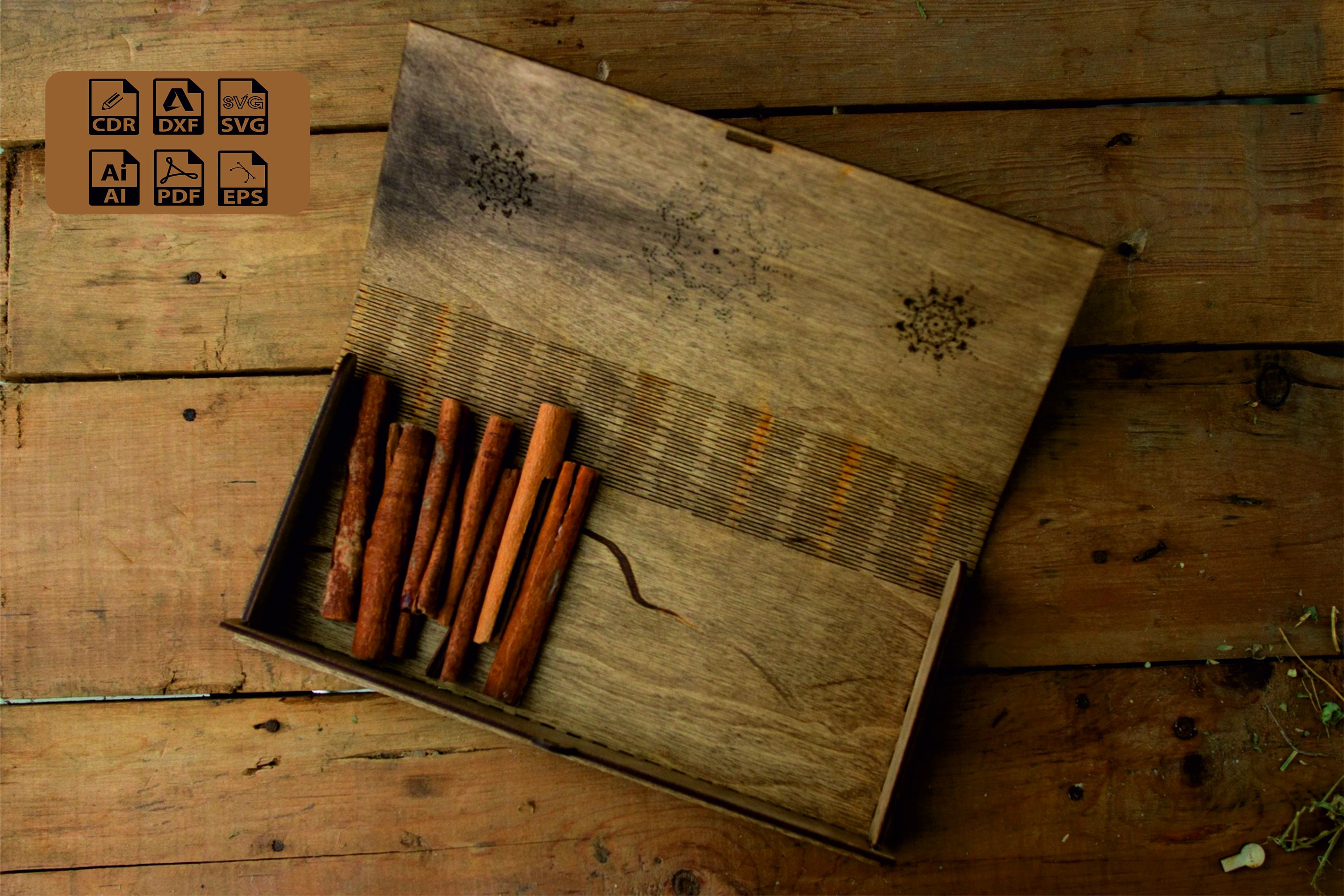 Laser Cut Wooden Cigar Box Svg File Box Svg Box Dxf Box - Etsy Australia