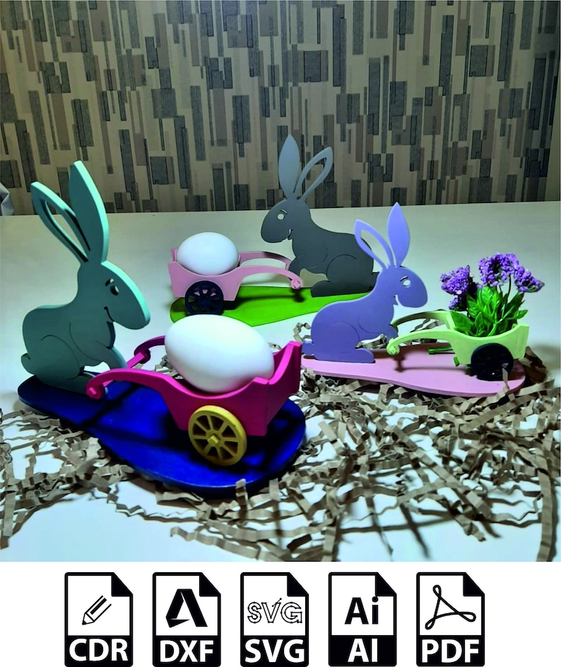 Easter Decoration Laser Cut Easter Bunny Laser Cut Easter - Etsy