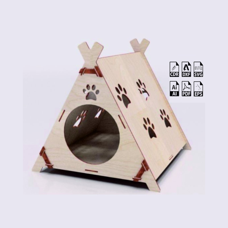 Laser Cut Pet House Plan - Etsy