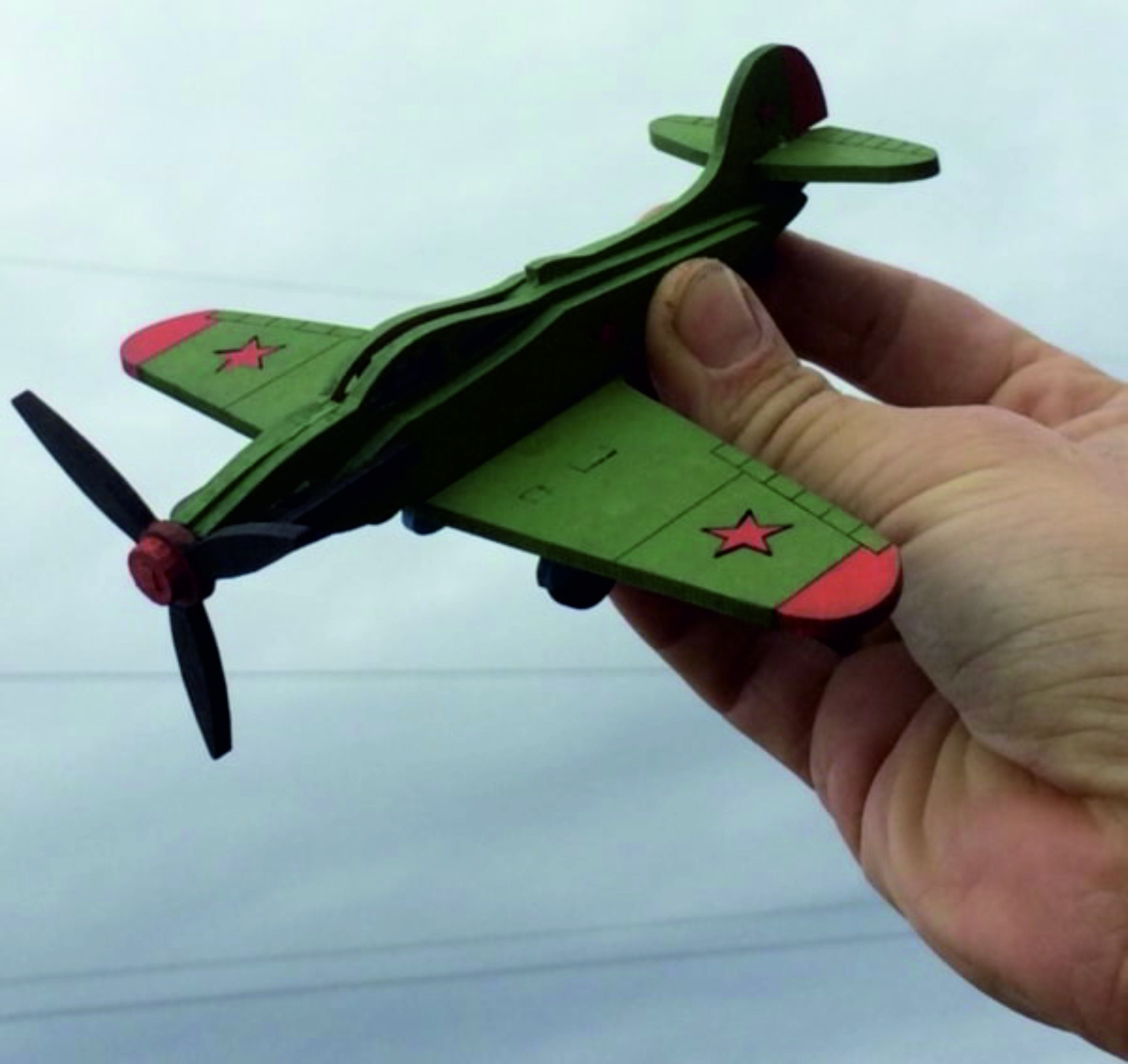 Laser Cut Airplane Model Svg Airplane Pdf Glowforge Vector - Etsy Australia