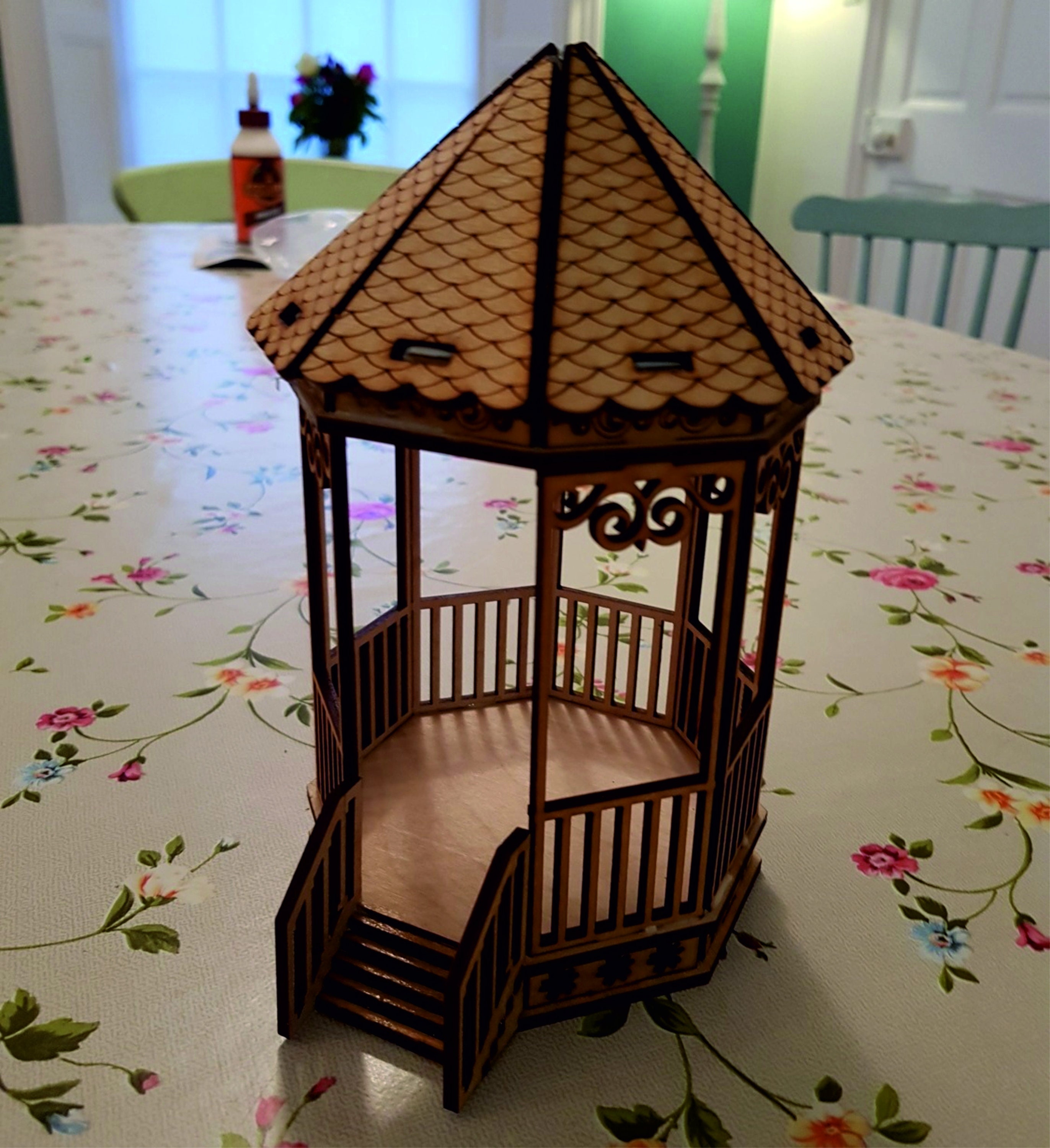 Laser Cut Wooden Bandstand Plan: 3mm, CNC, Glowforge (digital Download ...