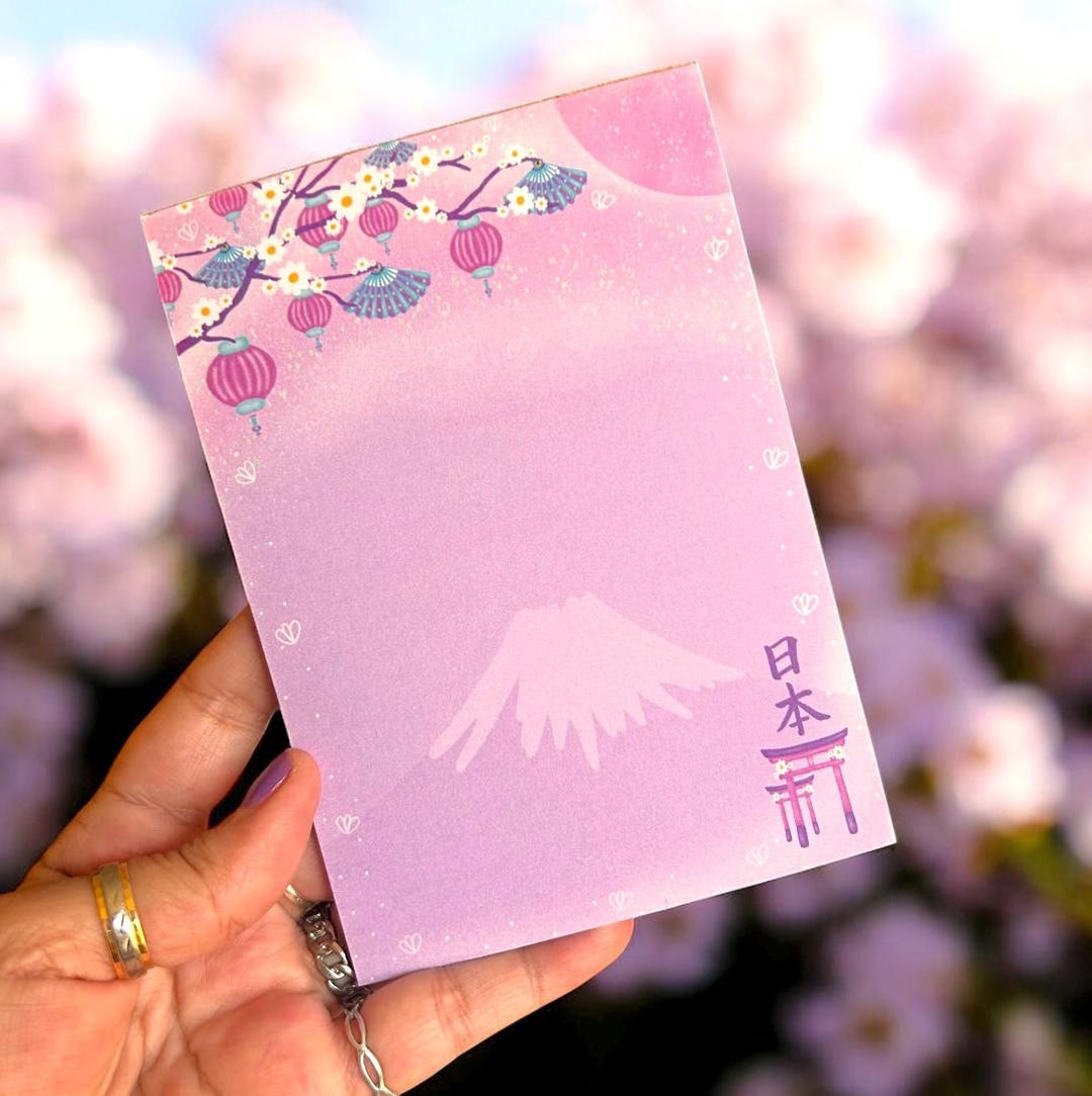 Japanese Style Notepad | Japan | Stationery | Mt Fuji | Japan Vibes ...