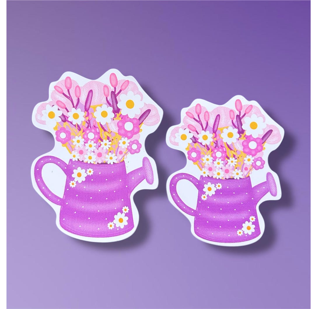 Flower Jug Sticker | Flowers | Die Cut Stickers | Floral | Stickers ...