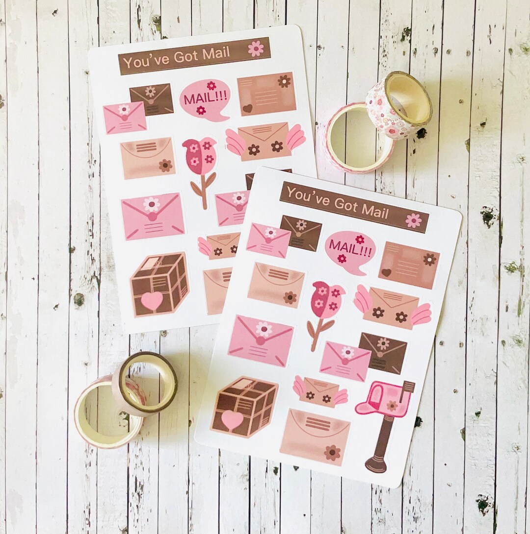 Sticker Sheet Youve Got Mail / Scrapbook Stickers / Journal - Etsy