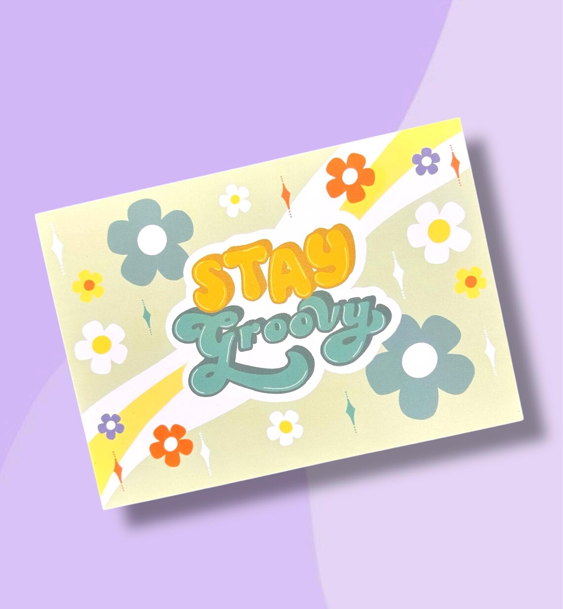 Stay Groovy Cards | Cards | Card Design | Gift Ideas | Card | Floral ...
