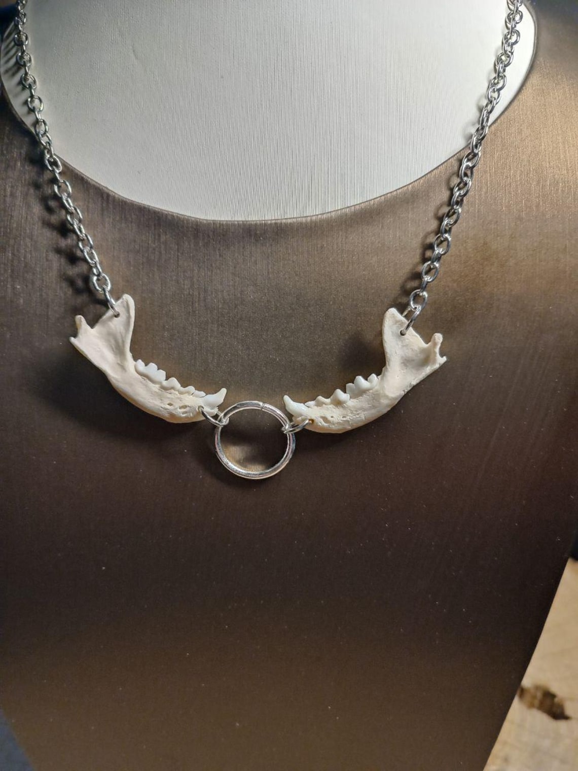 Gothic Bone Jaw Necklace - Dark Fantasy Jewelry - Etsy