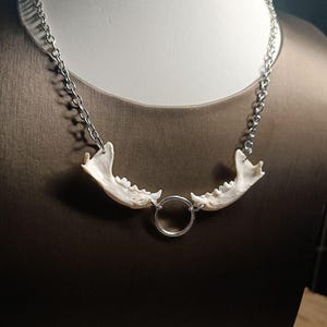 Gothic Bone Jaw Necklace - Dark Fantasy Jewelry - Etsy