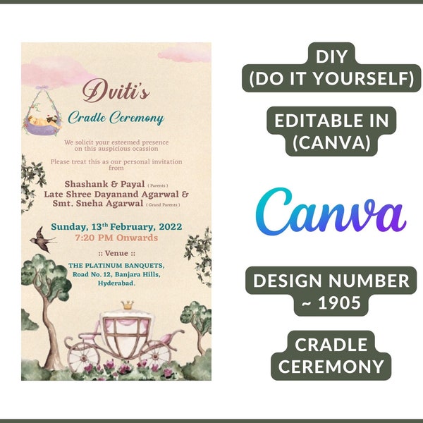 Cradle Ceremony Invitation - Etsy