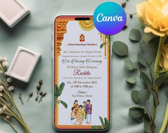 Ear Piercing Ceremony Invitation - Etsy