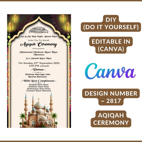 Mosque Invitation - Etsy