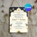 Walima Invitation Card of Islamic Family in Arch Theme Canva DIY ...