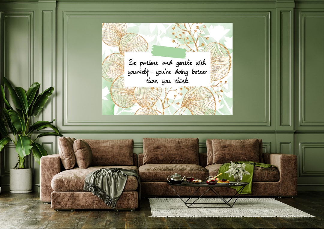Mural Poster Motto Motivation Affirmation Wall Art Mural Motivational ...