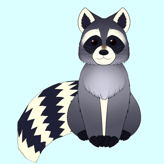 Racoon Vtuber Avatar Full Body/fully Rigged Live2d Model, 41% OFF