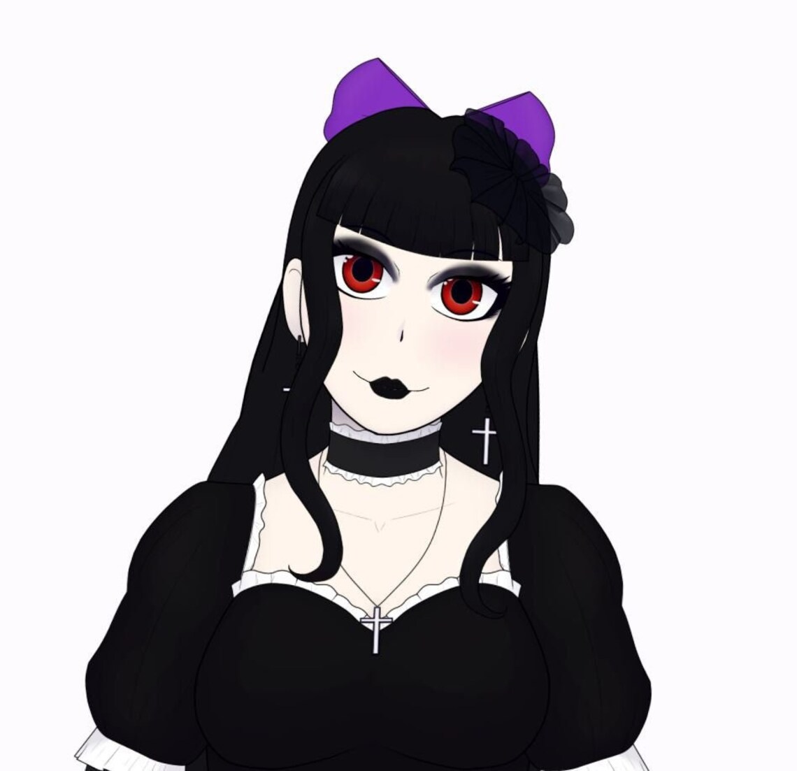 Premade Goth Vtuber, Fully Rigged - Etsy