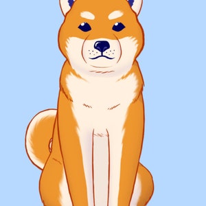 Shiba Inu 2D Vtuber Model | Full Rigged | Premade - Etsy
