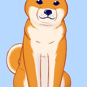 Shiba Inu 2D Vtuber Model | Full Rigged | Premade - Etsy