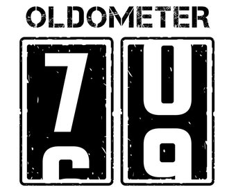 70th Birthday Oldometer - Etsy