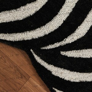 Optical Illusion Irregular Tufted Rug Loop Rug. for Bedroom Rug. Area ...