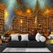 Fantasy Library Wallpaper Mural: Magical Books, Peel and Stick - Etsy