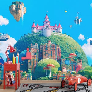 Super Mario City Wallpaper Mural / Removable Traditional Peel and Stick ...