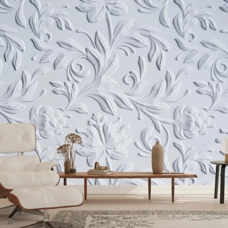 Embossed Wallpaper - Etsy