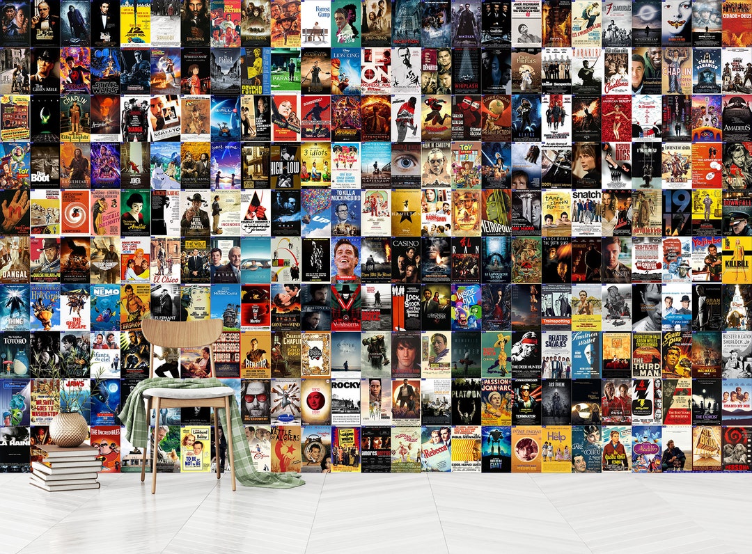 Movie Posters Digital Print Wallpaper, Wall Coverings Peel and Stick ...