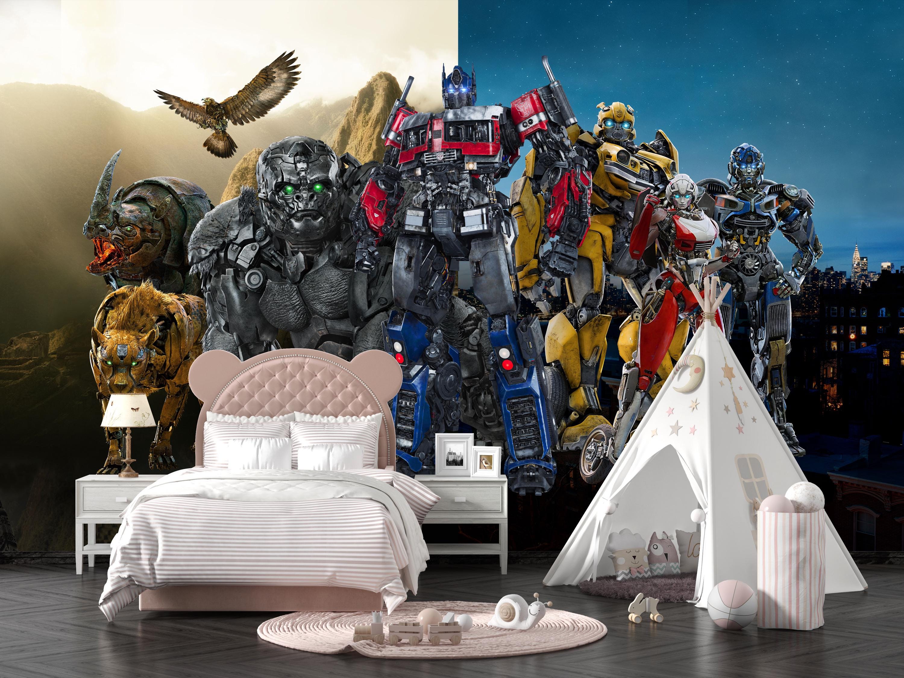 Transformers Autobots Kids Room Wallpaper Optimus Prime Peel and Stick ...